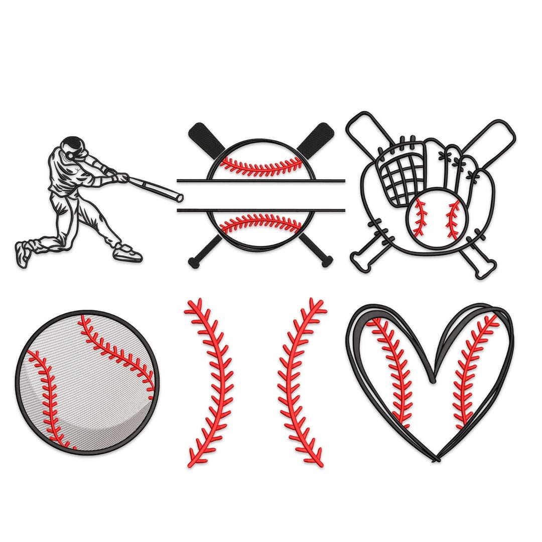 Baseball Embroidery Designs, Baseball Machine Embroidery Designs ...