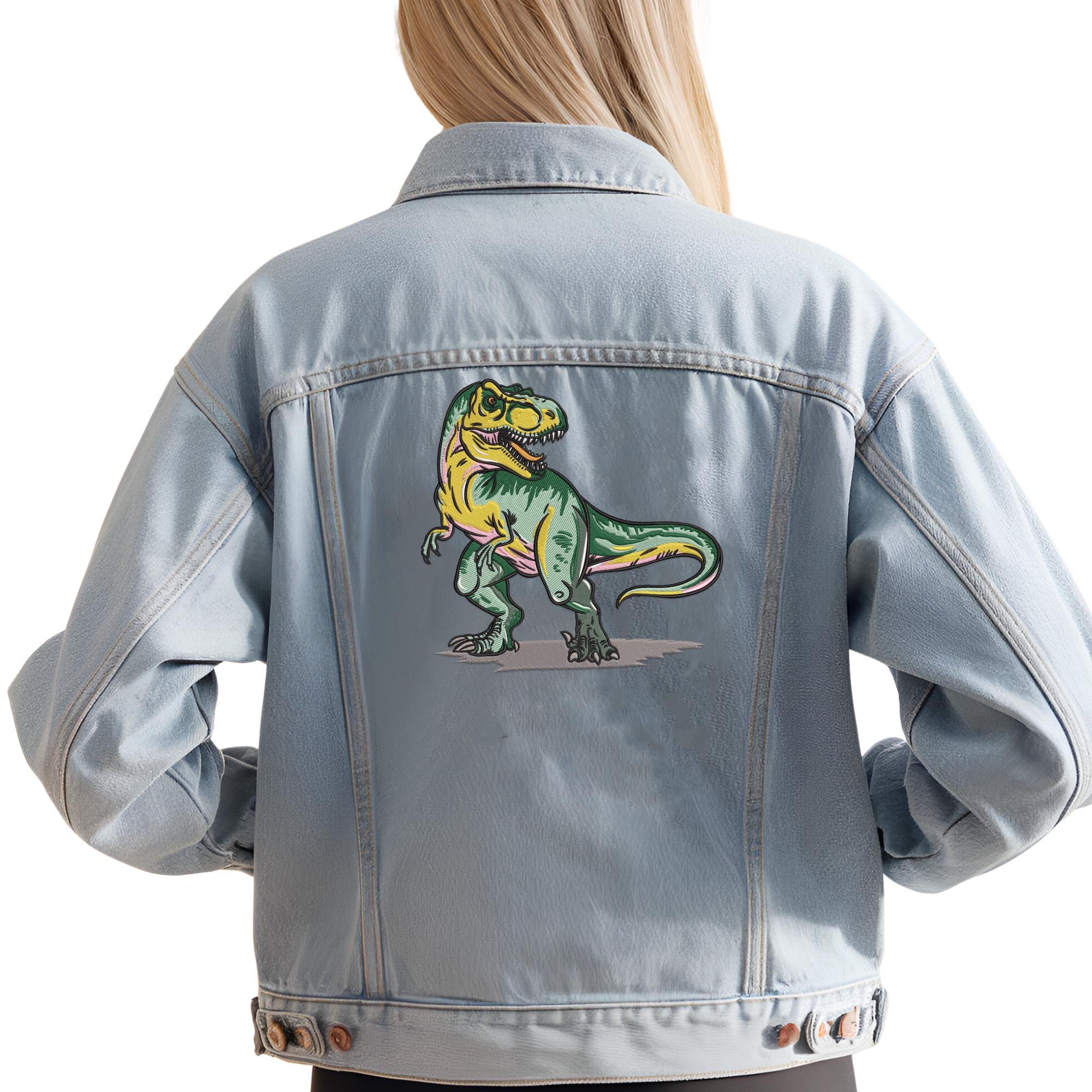 Realistic T-rex Embroidery Design, Dinosaur Machine Embroidery Pattern ...