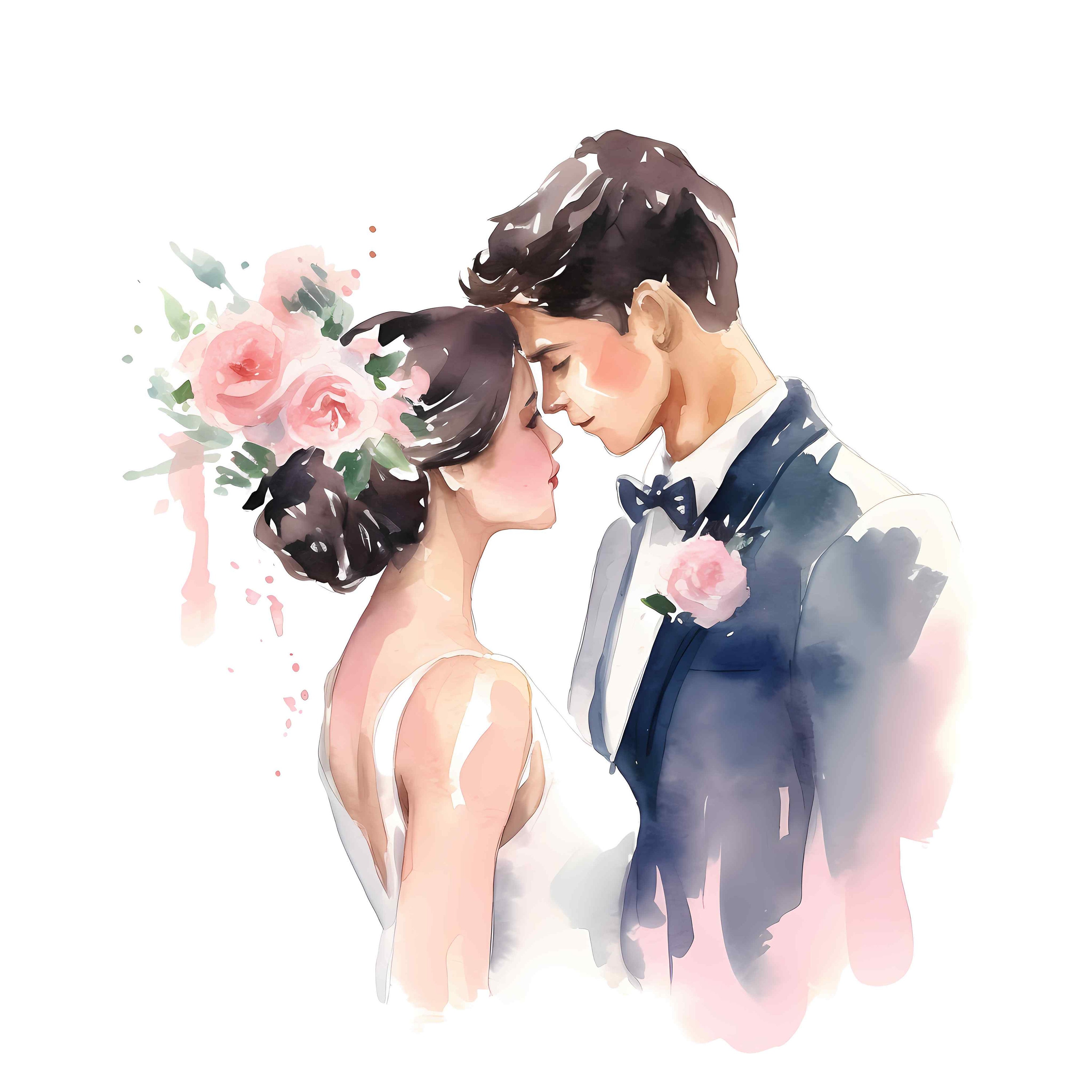 Wedding Vows Clipart Watercolor Wedding Vow Memory Clipart - Etsy