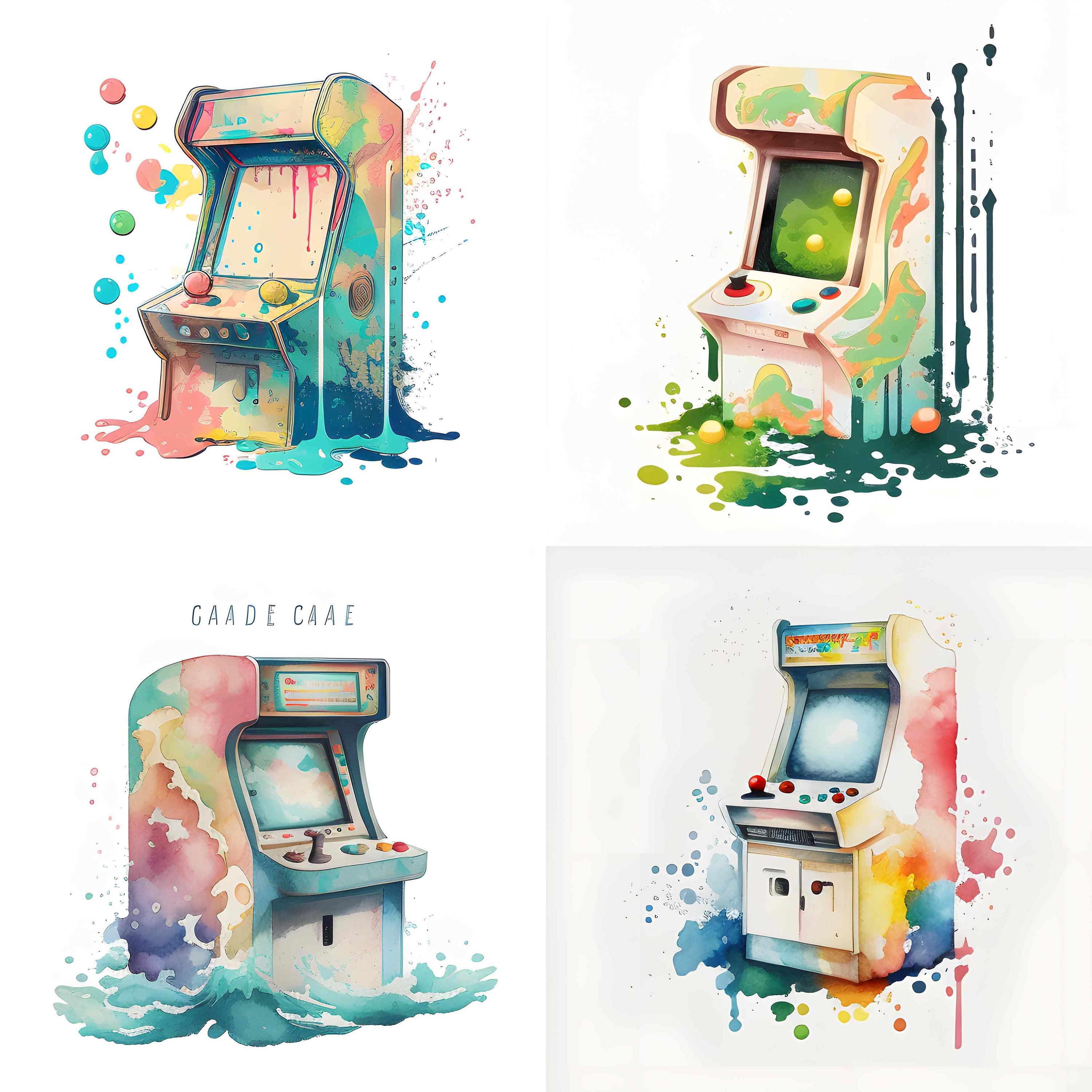 Fantasy Arcade Games Clipart Bundle to Recall Childhood Memories 10 ...