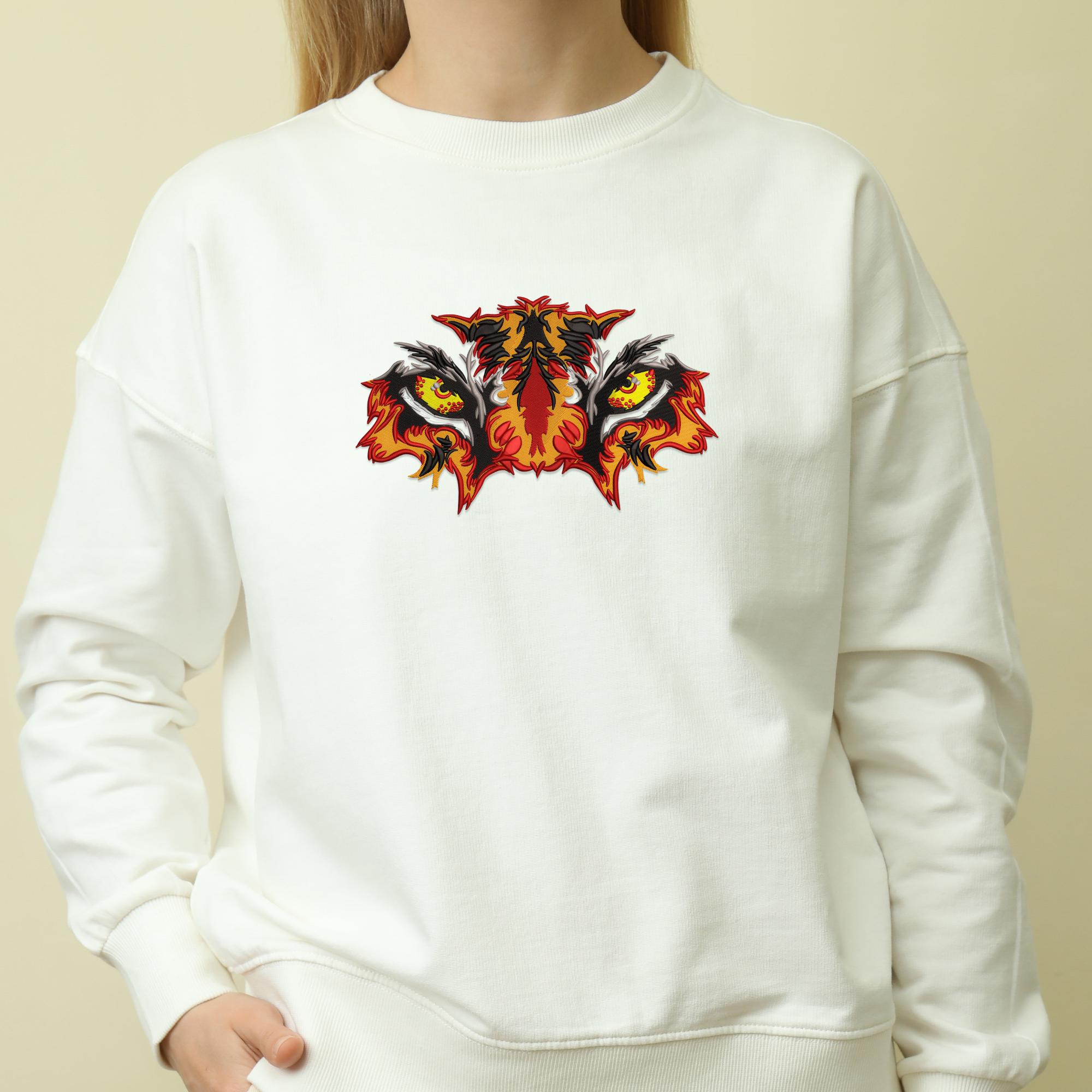 Tiger Eyes Machine Embroidery Design. Tiger Embroidery Design. Fierce ...