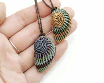 Micro Macrame Necklace - Etsy