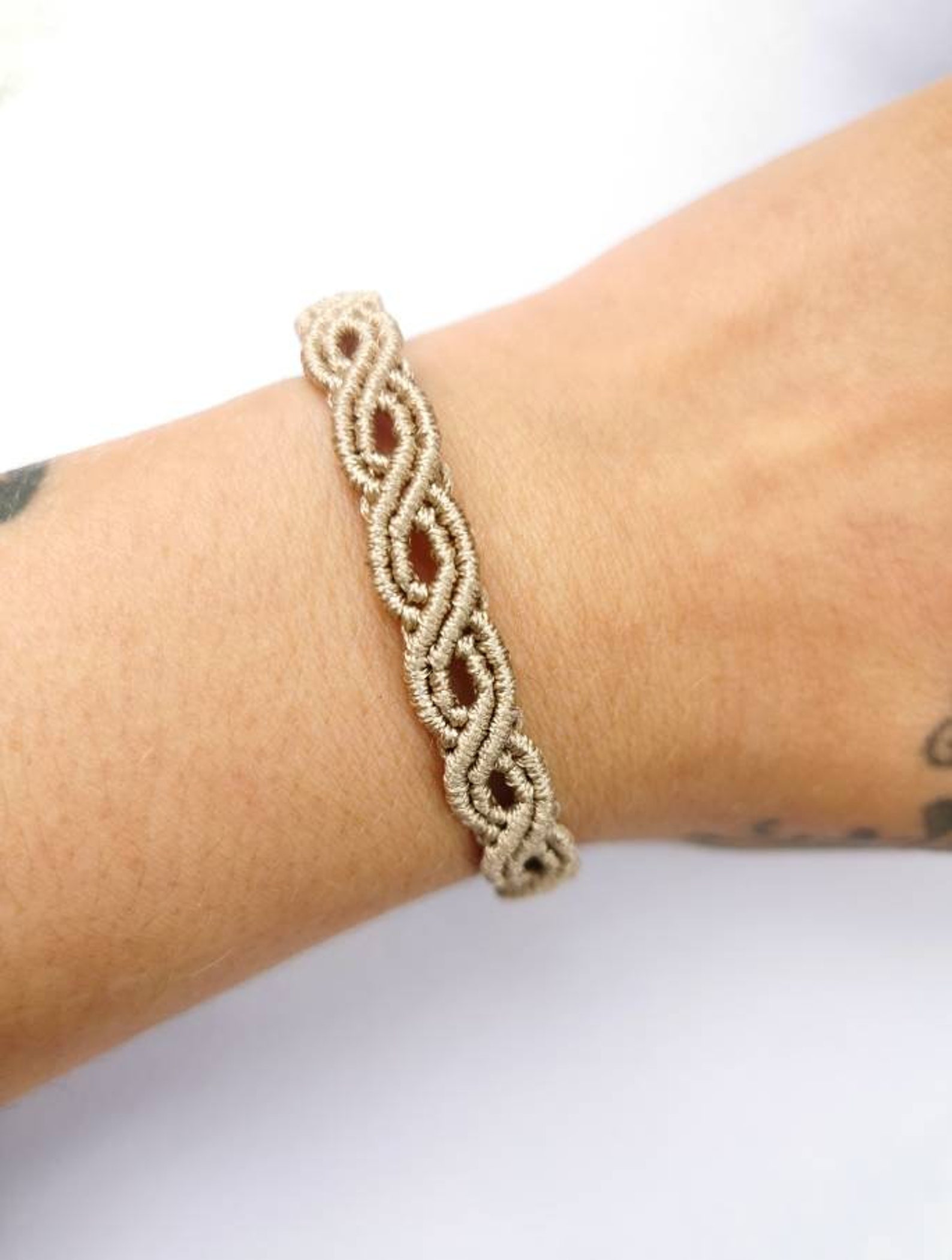 Macrame Bracelet, Micro Macrame Bracelet, Boho Hippy Style, Jewellery ...