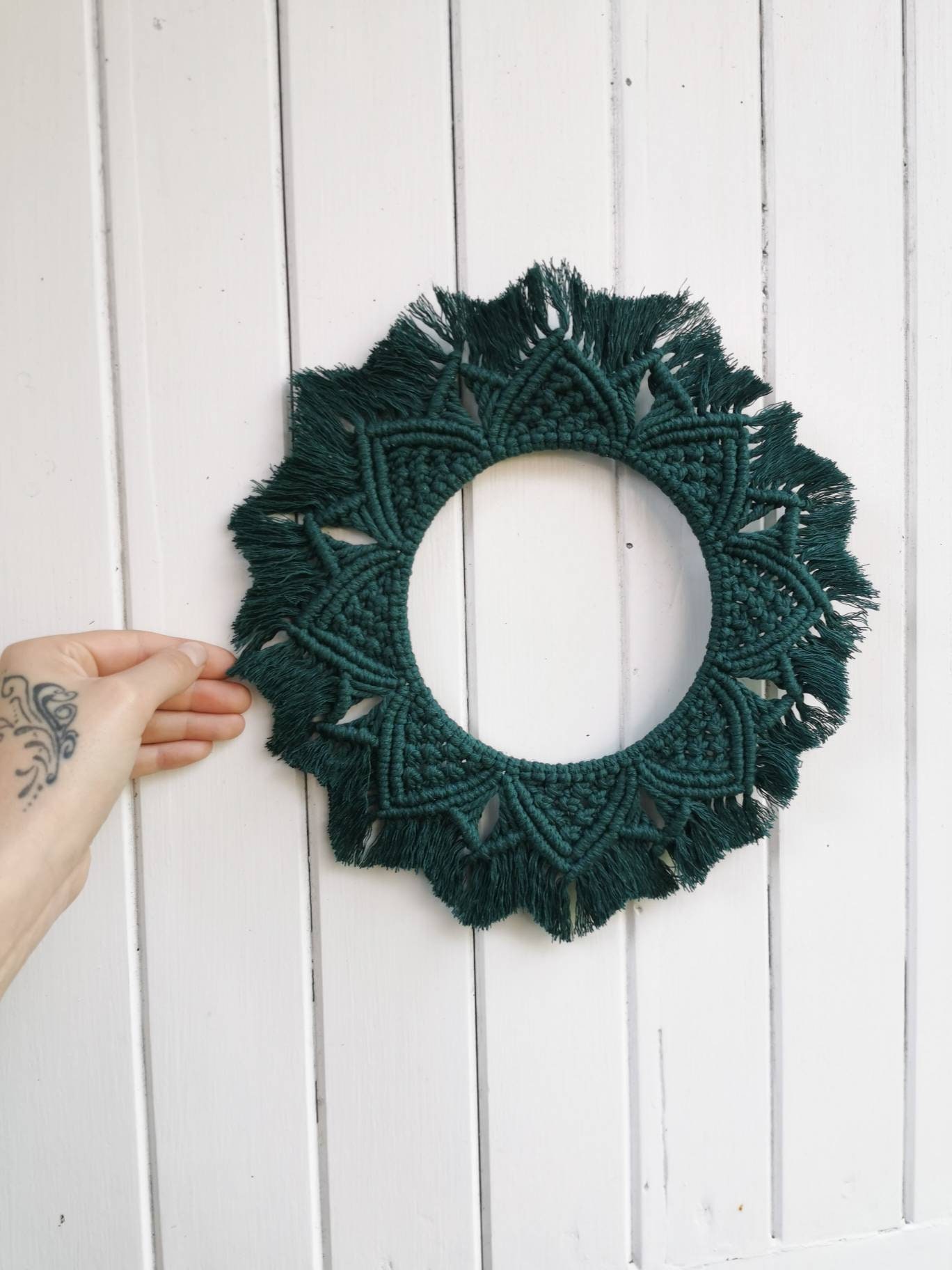 Macrame Mandala Wall Hanging, Modern Macrame Wreath, Macrame Home Decor ...