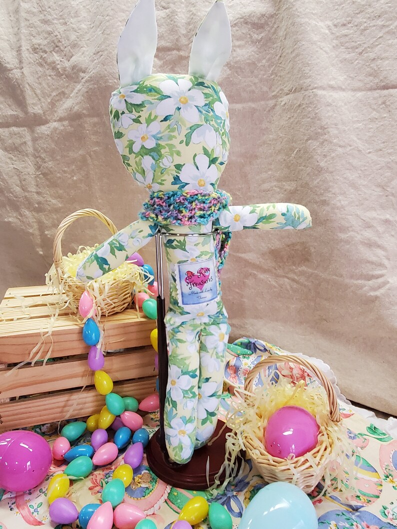 Handmade Bunny Rabbit Fabric Doll. Click for More Details! - Etsy