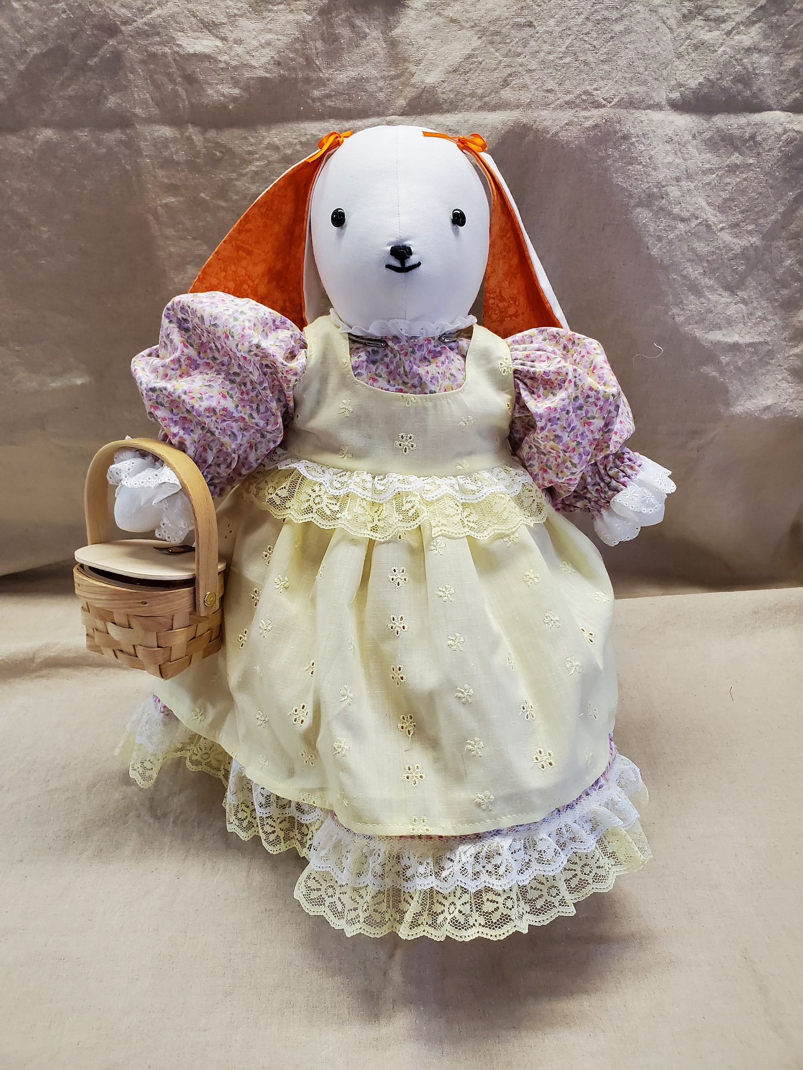 Bunny Rabbit Doll Handmade Dress-able, Stuffed Rabbit Doll, Stuffed ...