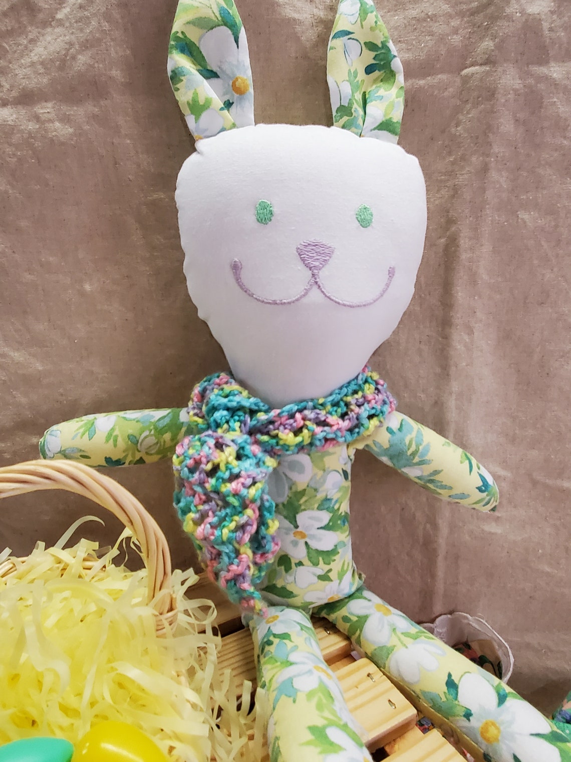 Handmade Bunny Rabbit Fabric Doll. Click for More Details - Etsy
