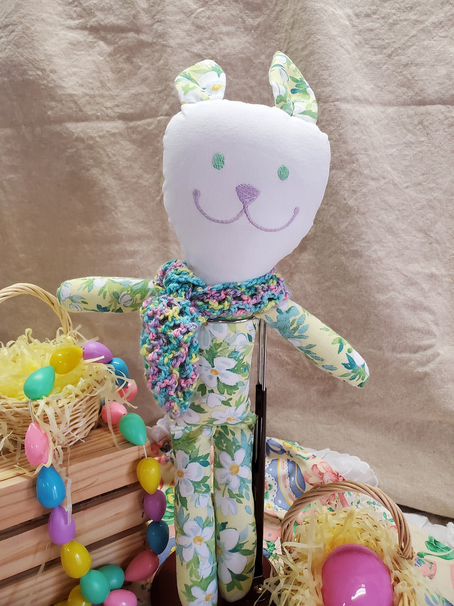 Handmade Bunny Rabbit Fabric Doll. Click for More Details! - Etsy