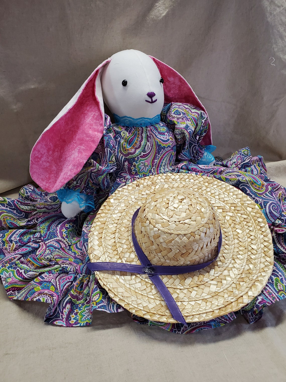 Bunny Rabbit Doll Handmade Dressable, Stuffed Rabbit Doll, Stuffed ...