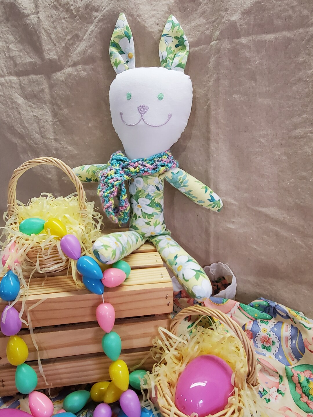 Handmade Bunny Rabbit Fabric Doll. Click for More Details! - Etsy