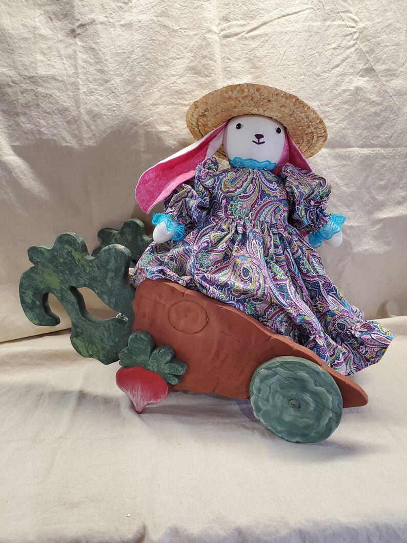 Bunny Rabbit Doll Handmade Dressable, Stuffed Rabbit Doll, Stuffed ...