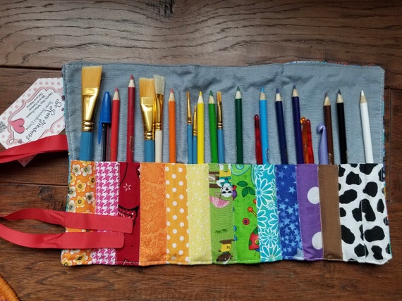 Custom Pencil Roll Pencil Case Pencil Wrap Child Pencil - Etsy