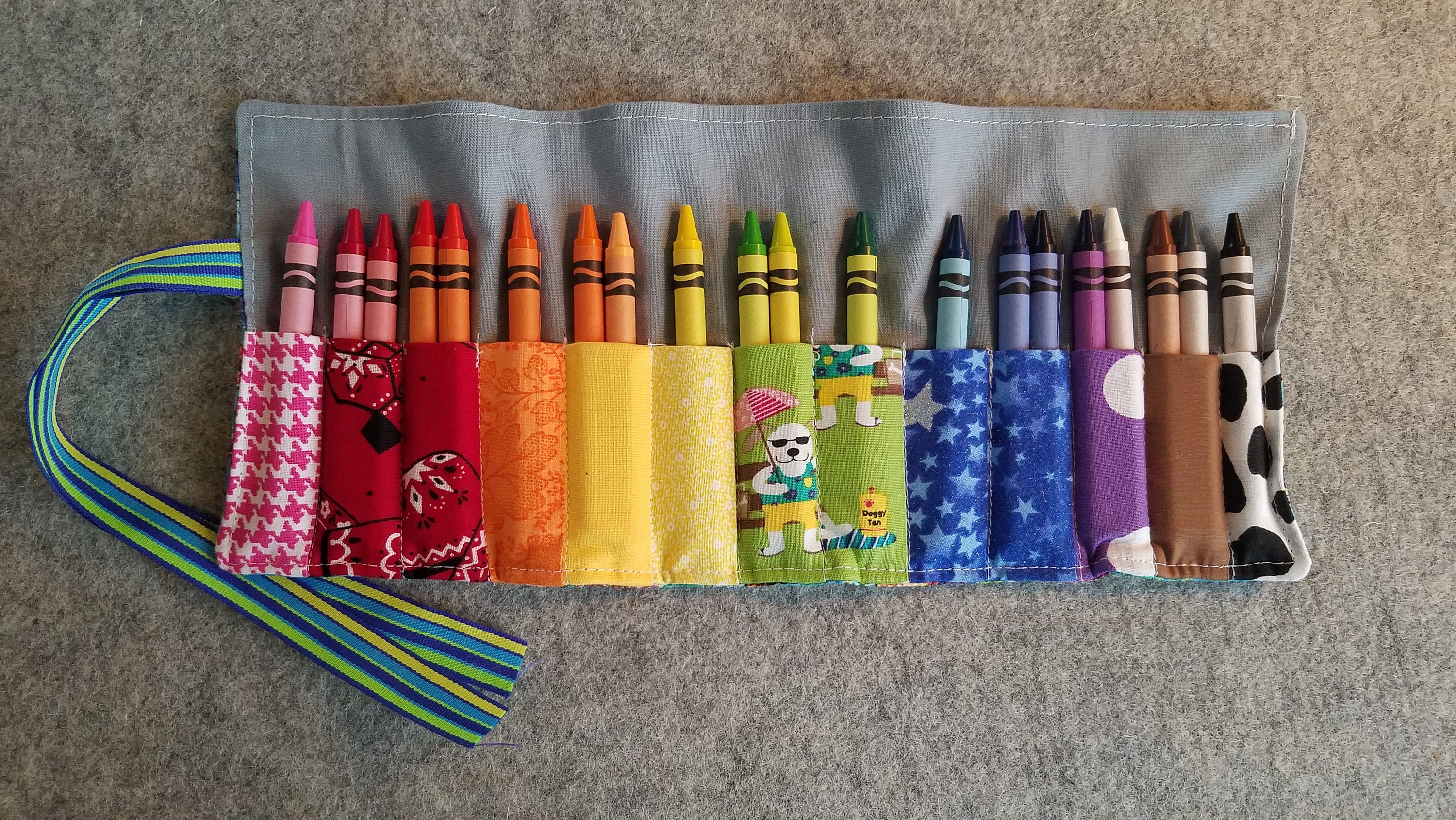 Custom Crayon Roll, Crayon Case, Crayon Wrap, Child Crayon Roll, Artist ...