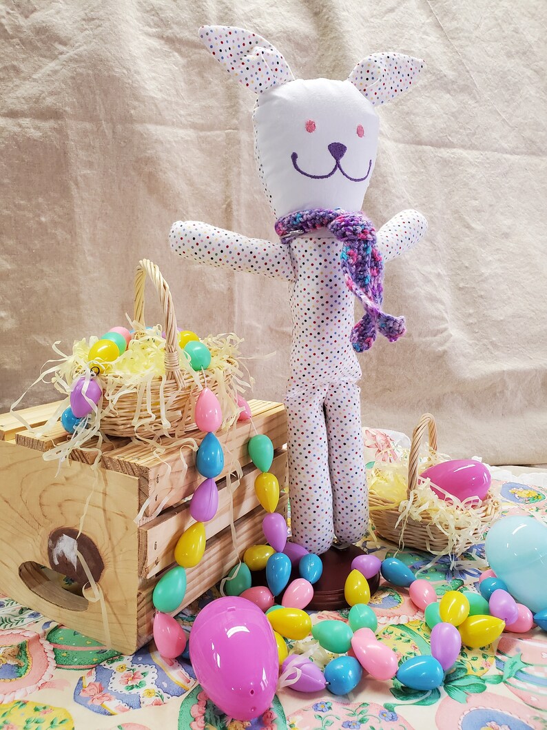 Handmade Bunny Rabbit Fabric Doll. Click for More Details! - Etsy
