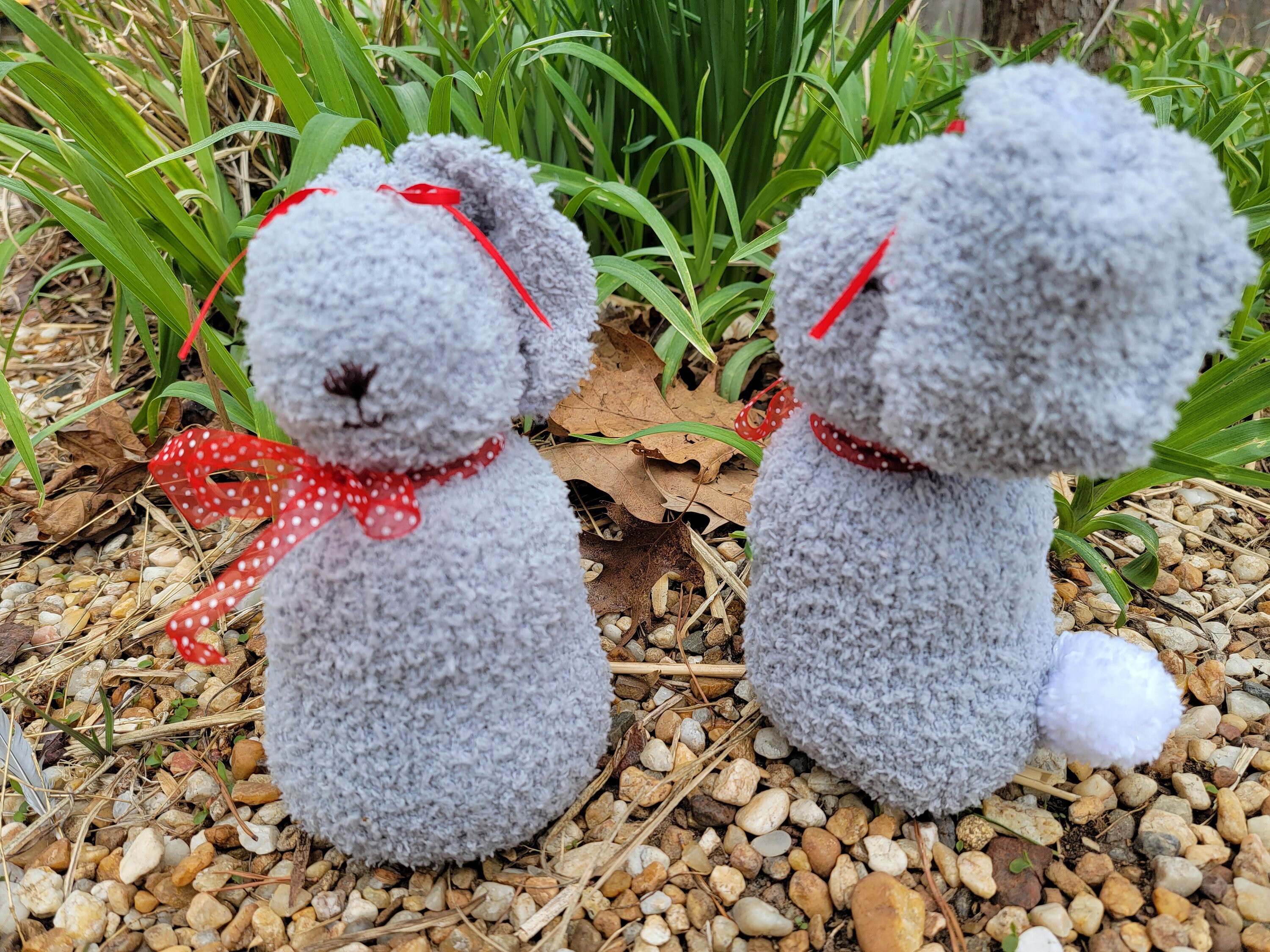 Soft Bunny, Sock, Handmade Sock Bunny, Stuffed Bunny, Handmade Toy ...