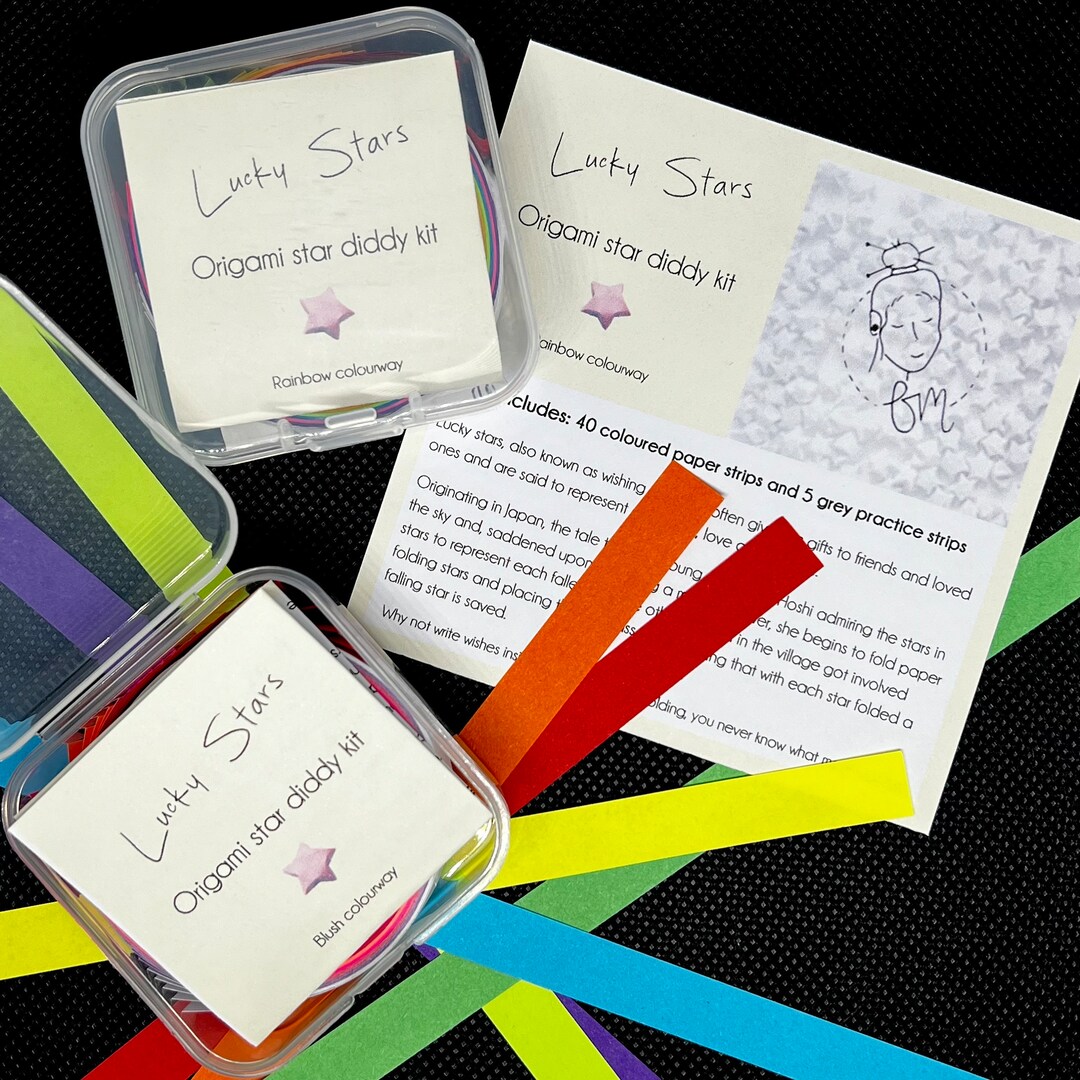 Lucky Stars Diddy DIY Kit origami Wishing Stars - Etsy