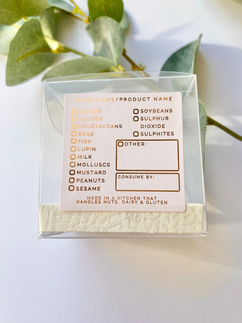 24 Stickers Featuring 14 Allergens Tick Box Allergen Advise - Etsy