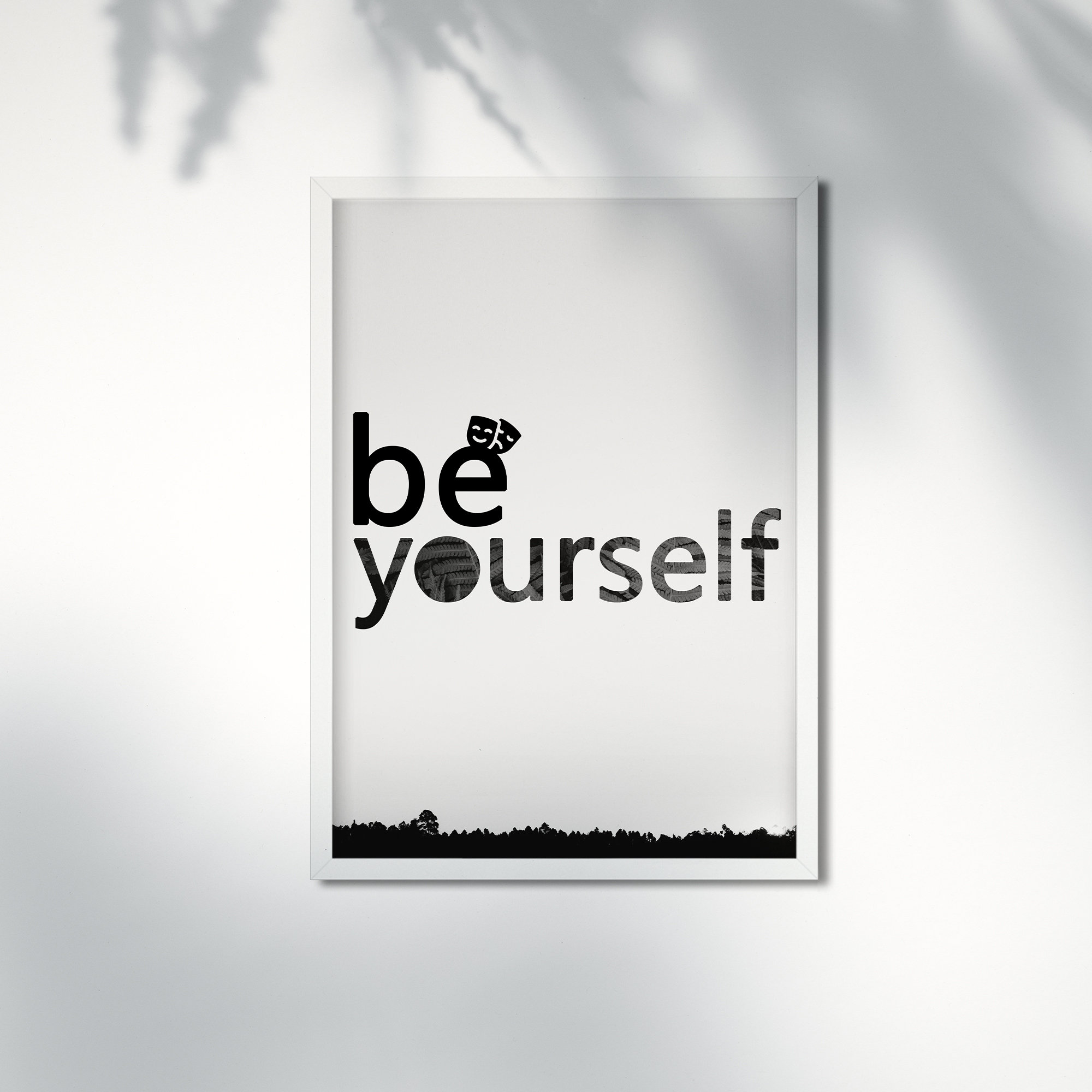 Be Yourself Wall Art Printable Poster Positive Posters | Etsy