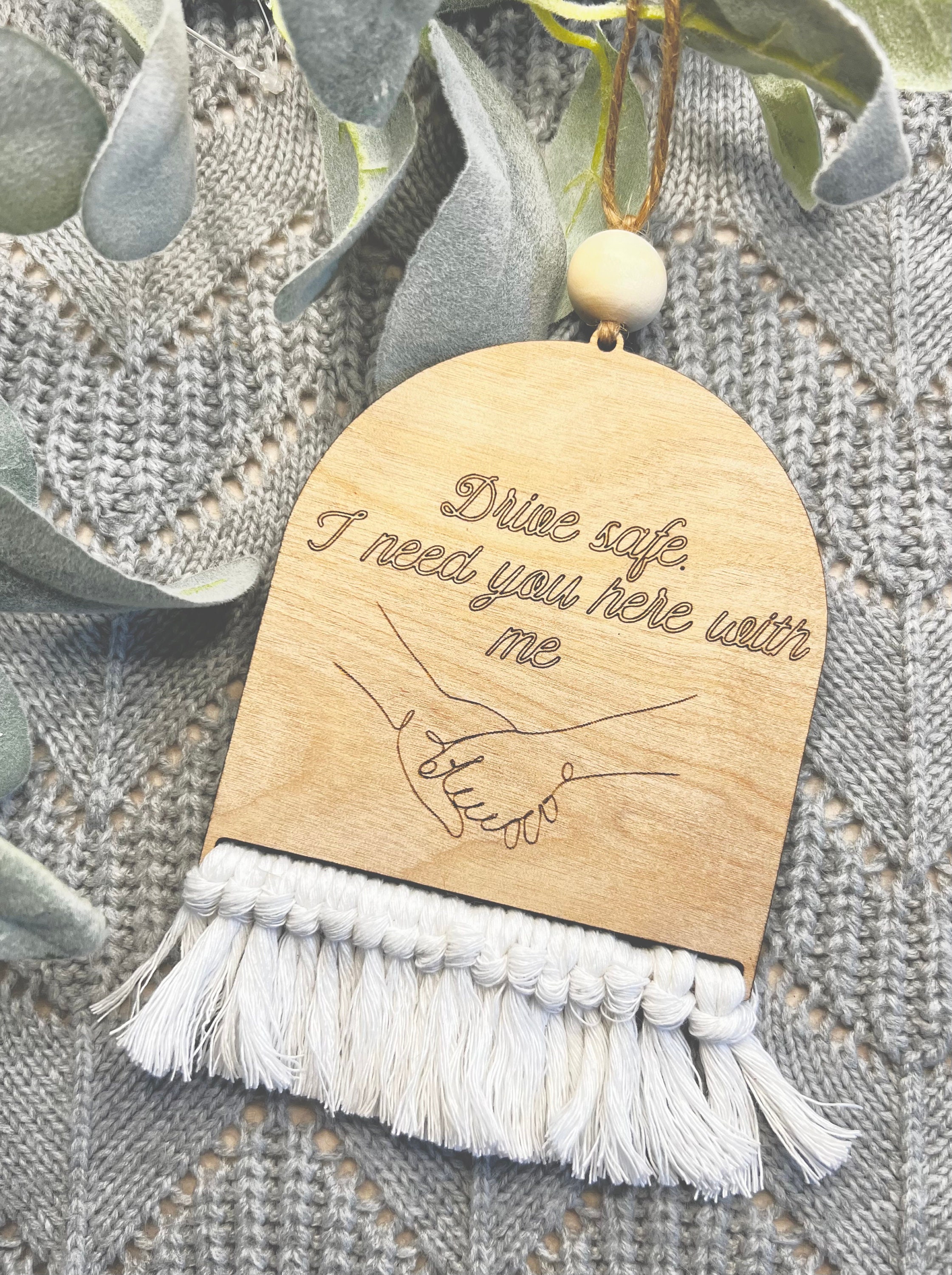 Drive Safe Car Charm SVG; Macrame Car Charm SVG; Laser Cut SVG - Etsy