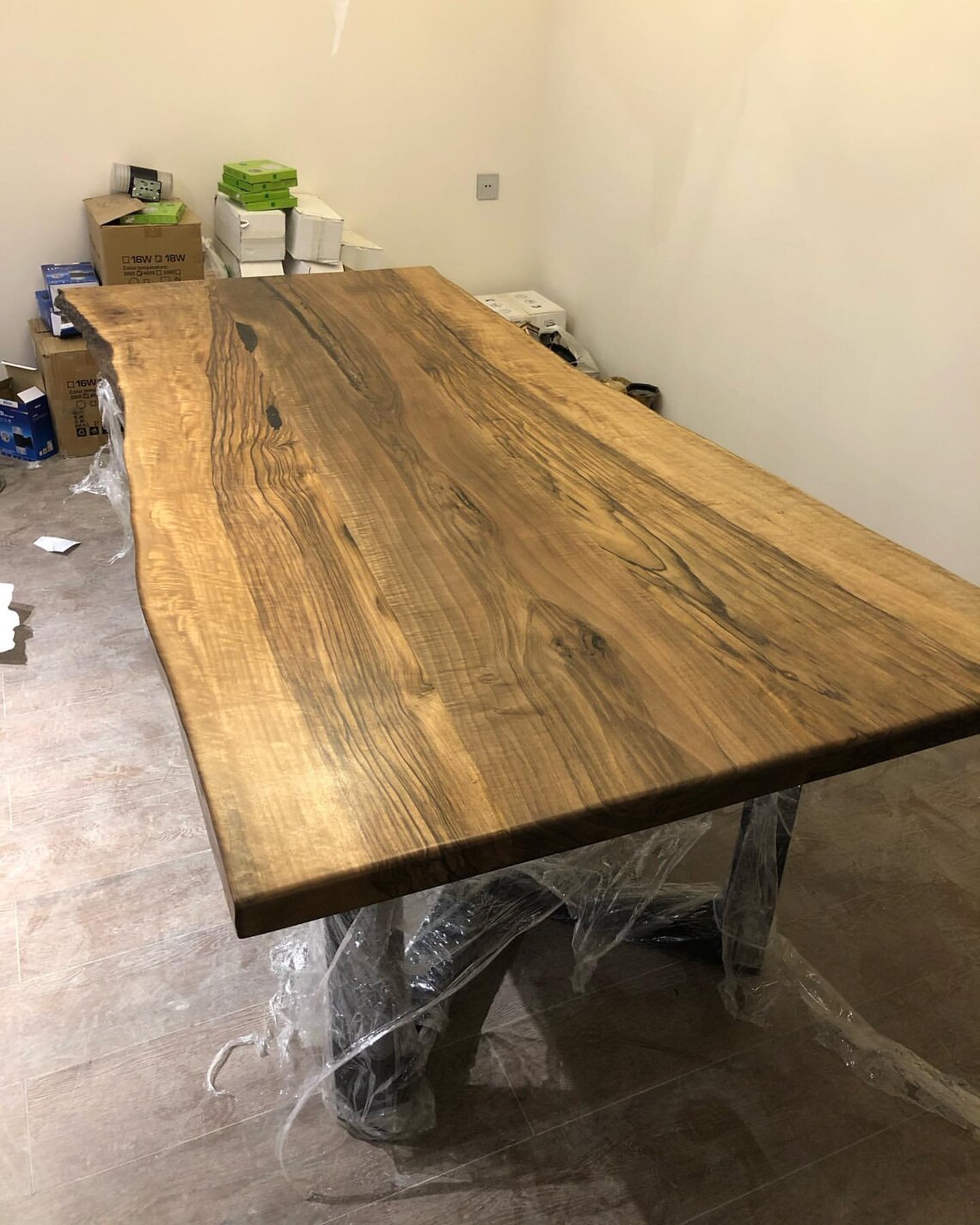 Dark Walnut Live Edge Table Custom Walnut Table Kitchen | Etsy