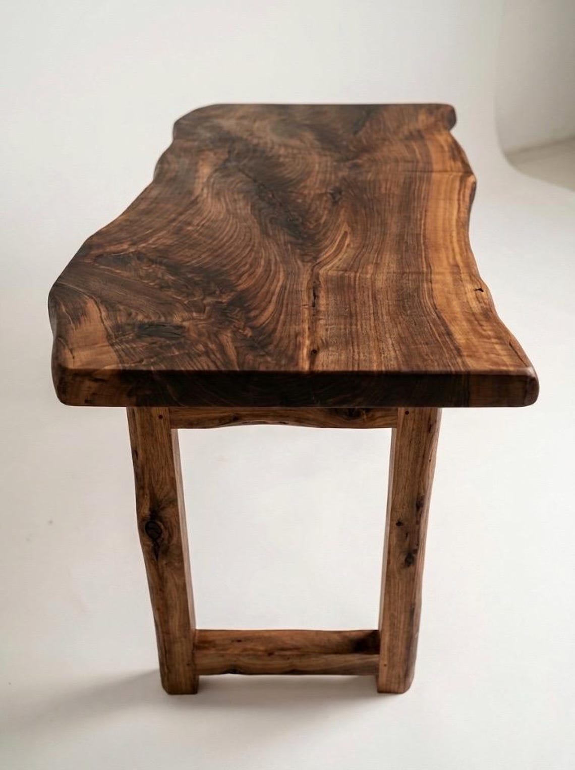 Handmade Live Edge Walnut Desk | Rustic Modern Home Office - Etsy