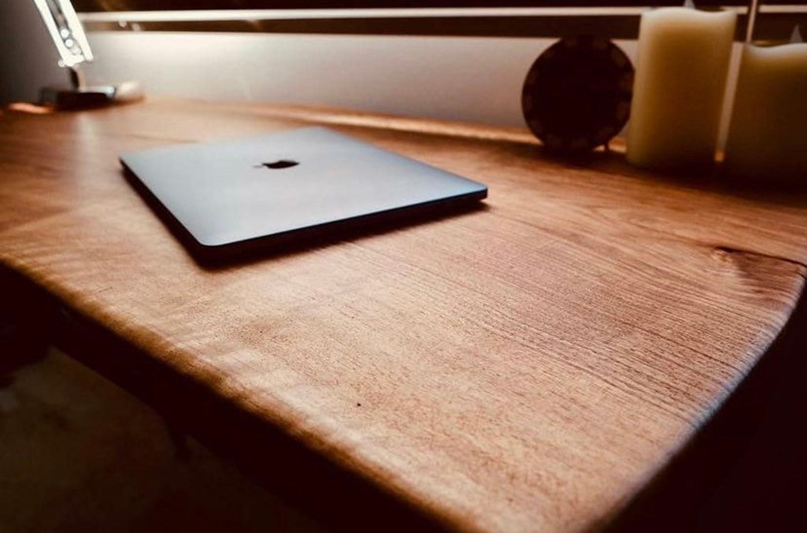 Solid Wood Desk Live Edge Desk Walnut Computer Desk Office - Etsy UK