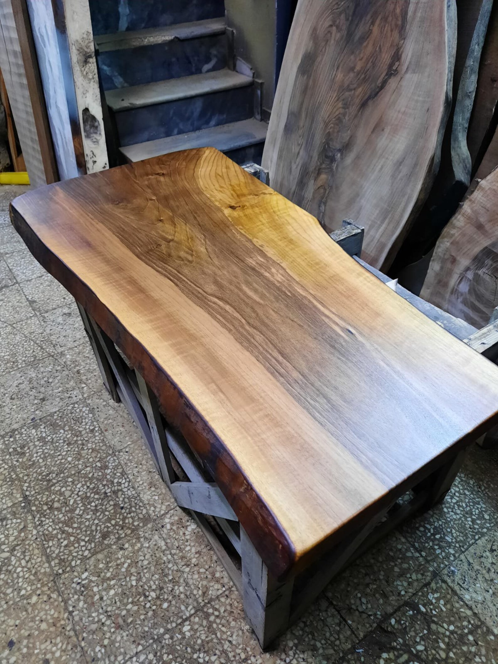 Custom Walnut Desk Live Edge Desk Office Desk Black Walnut - Etsy