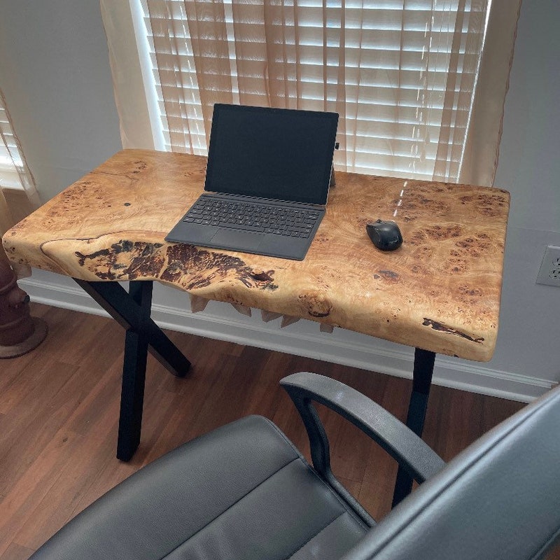 Live Edge Wood Desk - Etsy