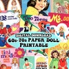 Paper Doll Bundle Set Printable 50s Book Digital Download 9 PDF - Etsy