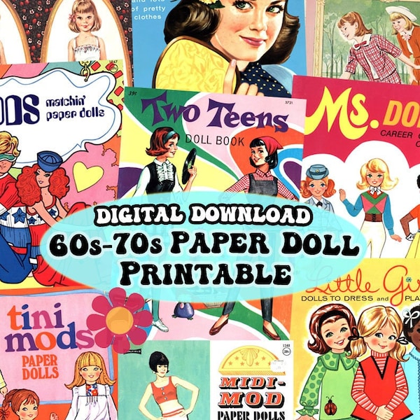 Vintage Paper Doll Printable PDF strawberry Sue 1979 70s 1970s Paper ...