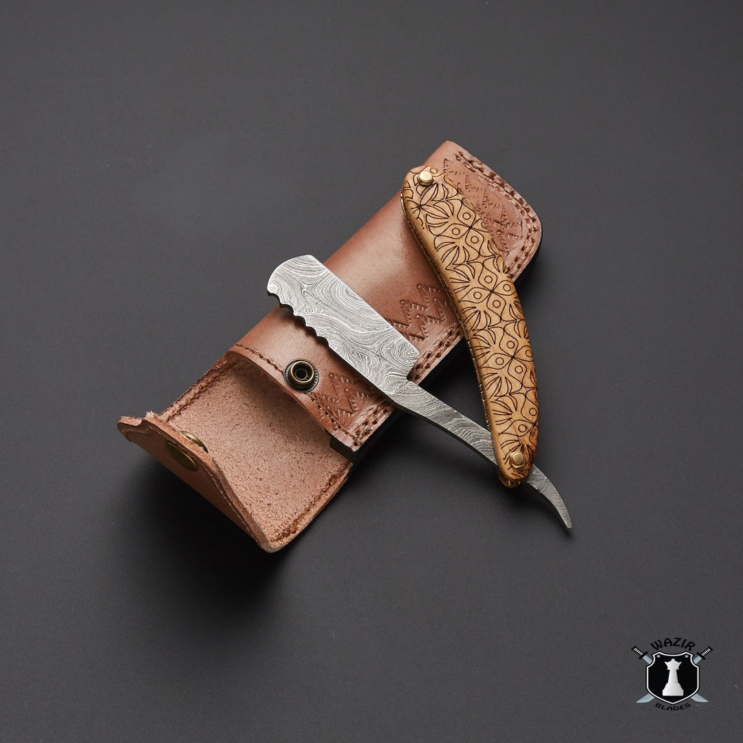 THE BLADE WHISPERER Custom Damascus Razor Hand Forged Straight Razor ...