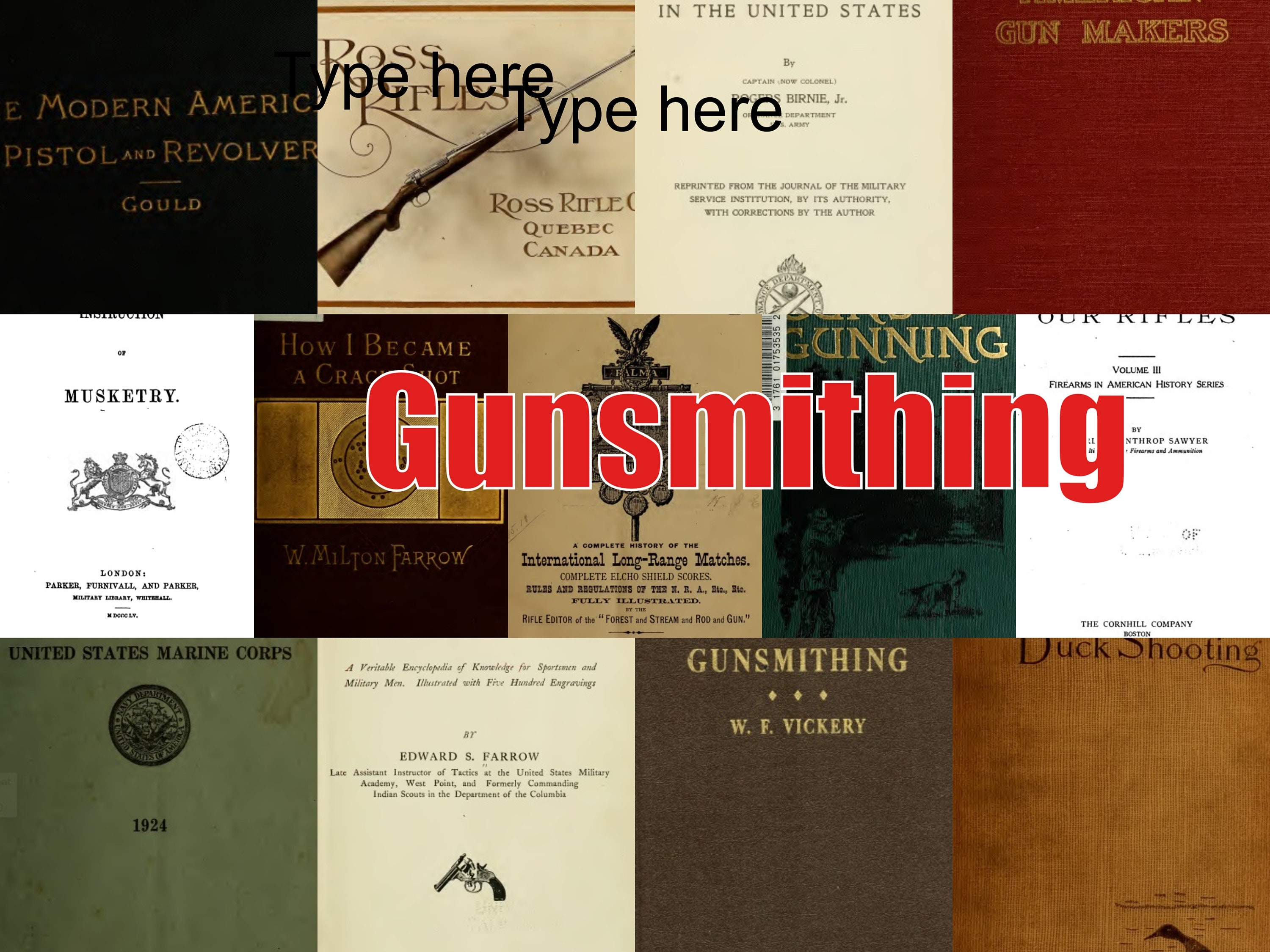 Gunsmithing & Vintage Firearms Handguns Collection of 223 Rare Books ...