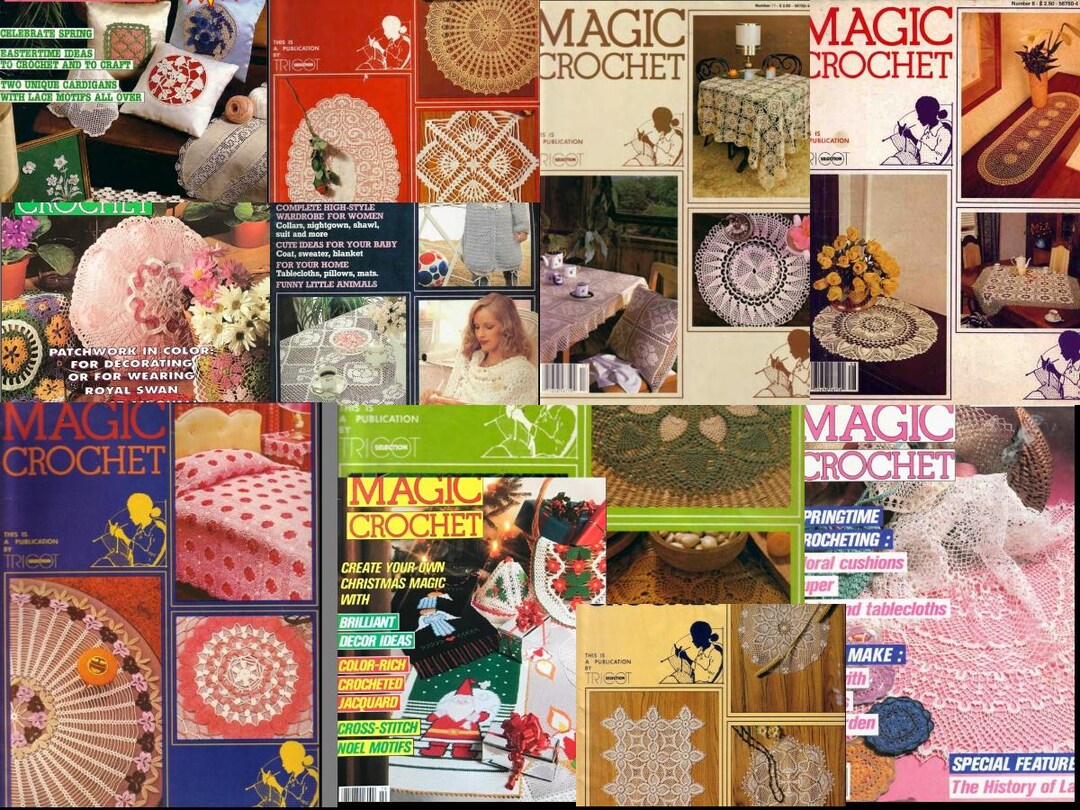 Magic Crochet Magazine Collection - 64 PDF for Download - Crochet ...
