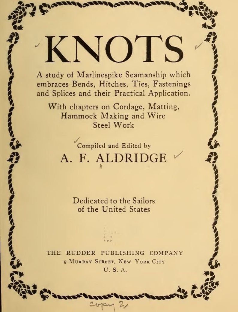 Rope Work ( Classic), How to Tie Knots & Macrame Splices Guides 27 Old ...