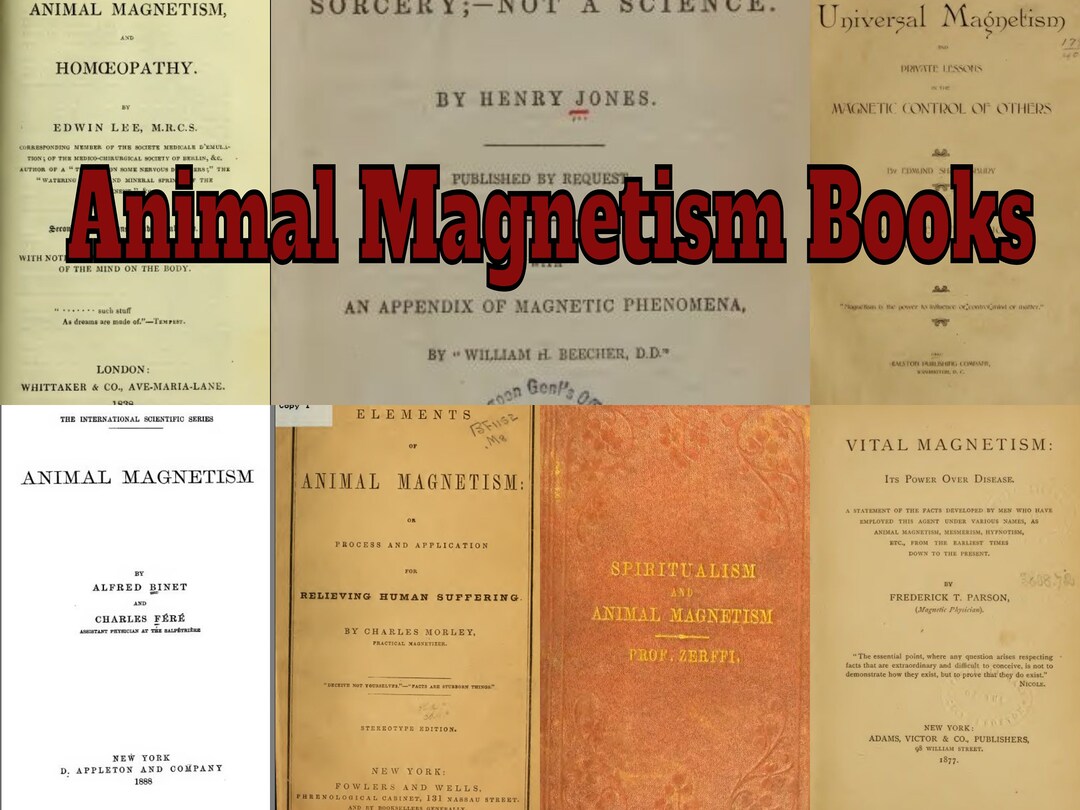 60 + Animal Magnetism & Mesmerism Books *download* New Thought, Self Help Hypnosis PDF - Etsy