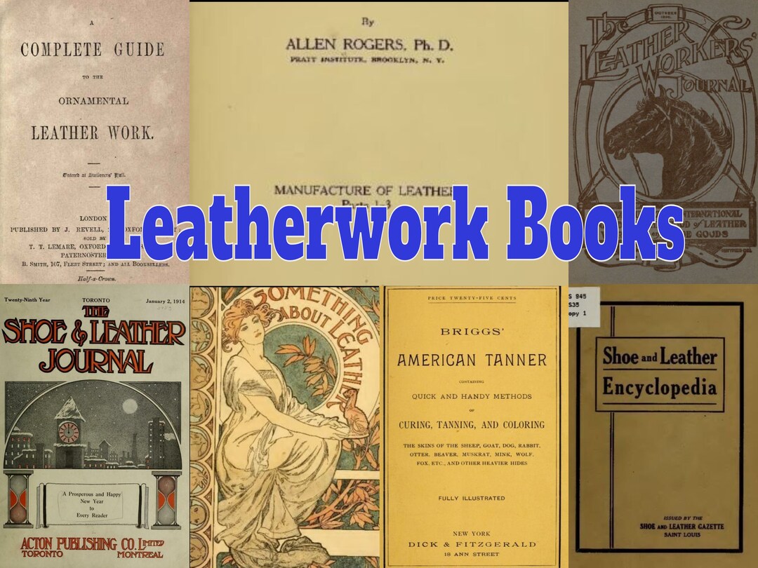 Leatherwork 165 Books Leathercraft & Tanning Download - Etsy Australia