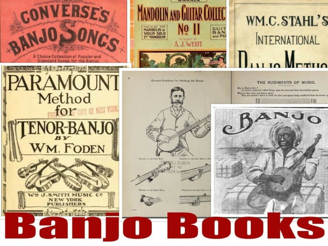 BANJO BOOKS 62 Tenor Claw Hammer Bluegrass Teach Yourself 4 5 & 6 ...