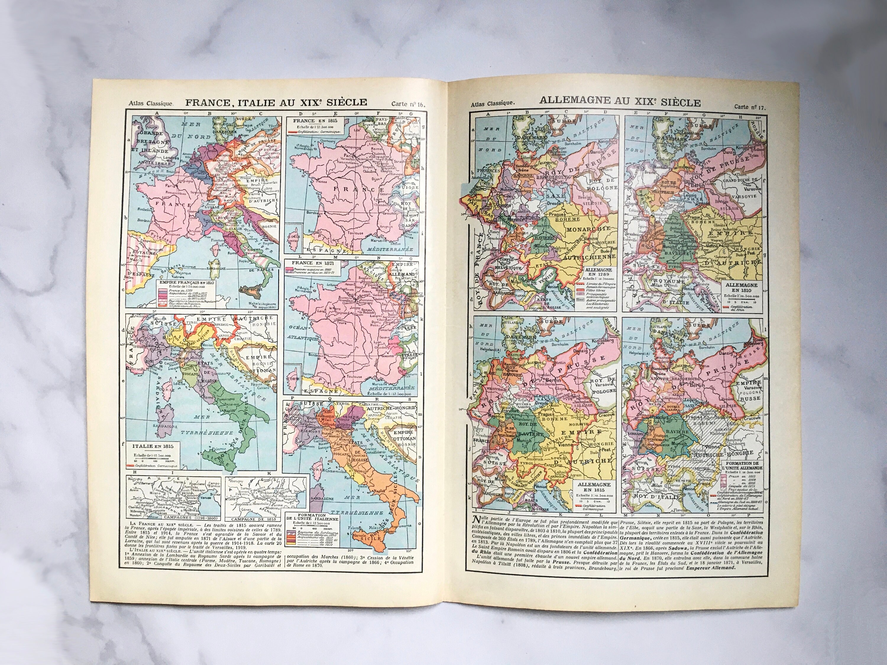 1950 ORIGINAL French Vintage Map France Europe and Asia - Etsy