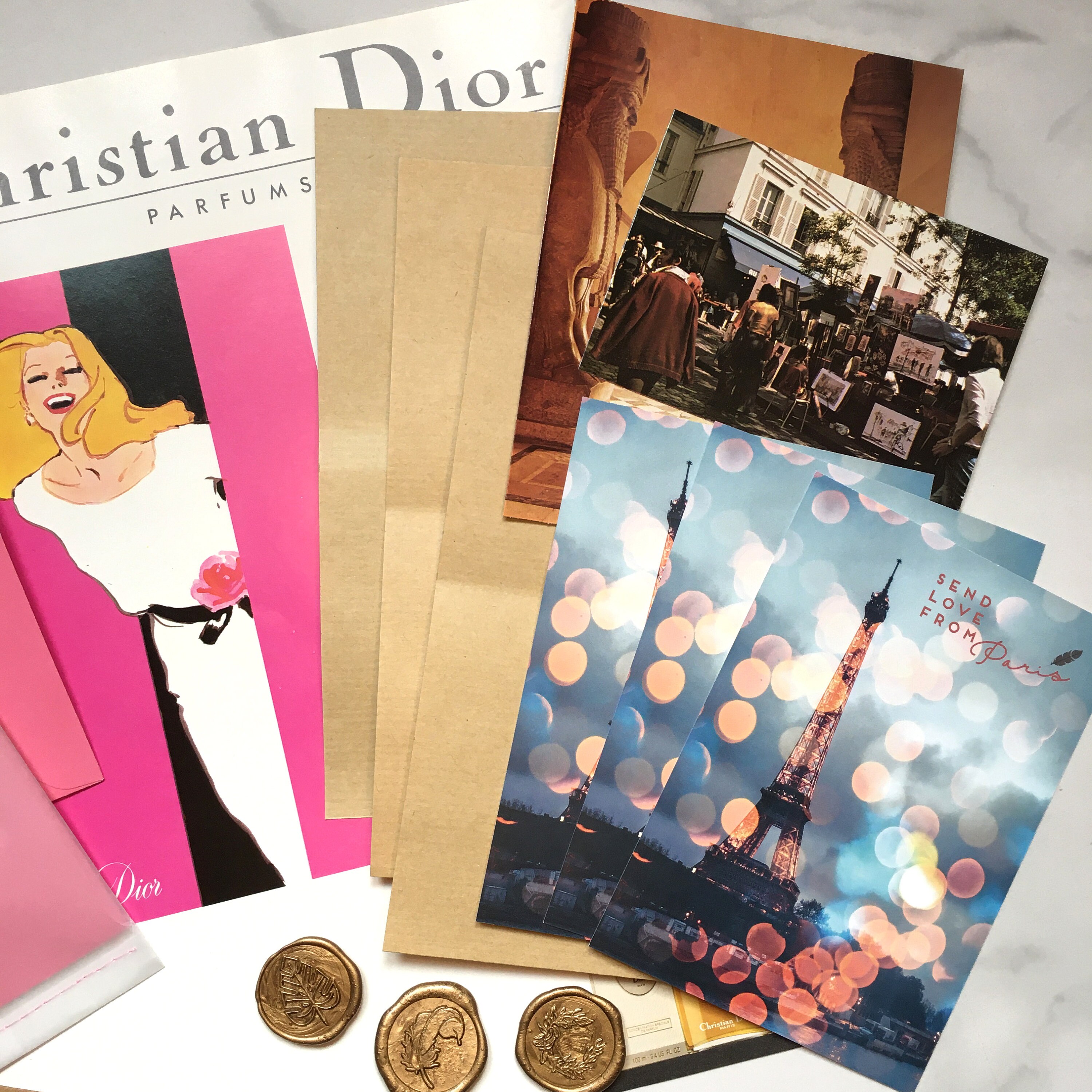 AUTHENTIC Paris Letter Writing Kit, Penpal Kit, AUTHENTIC French ...