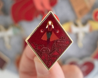 Scarlet Witch Enamel Pin - Etsy