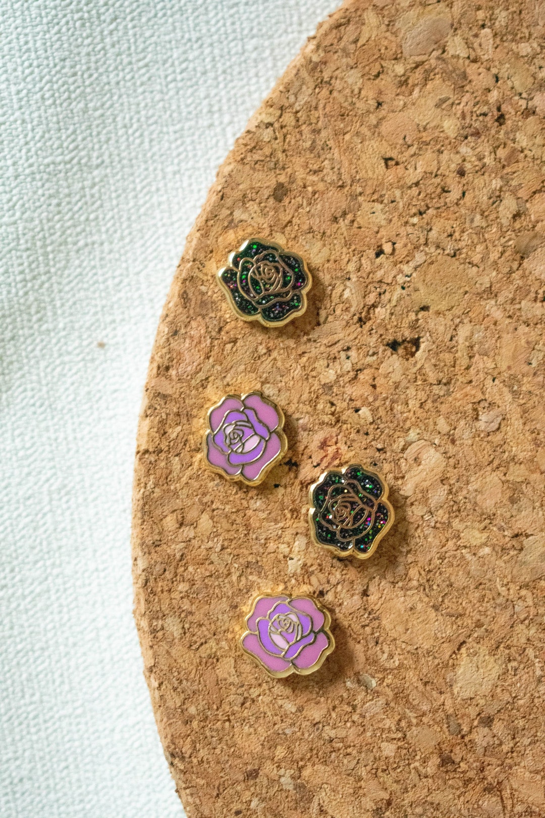 Mini Rose Enamel Pin Floral Rose Board Filler Lapel Pin - Etsy