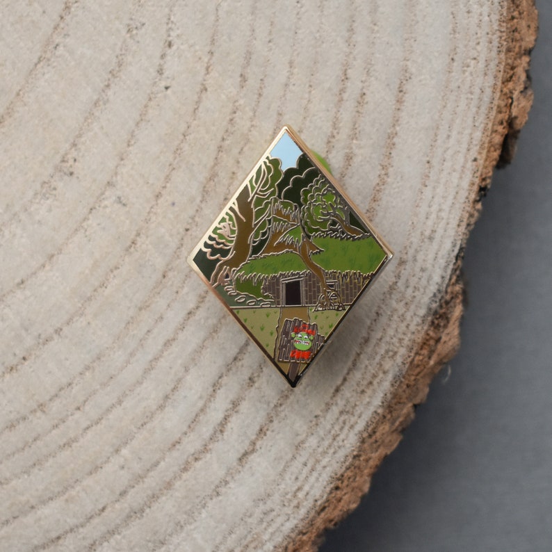 Shrek's Swamp Enamel Pin Shrek Fiona the Swamp - Etsy