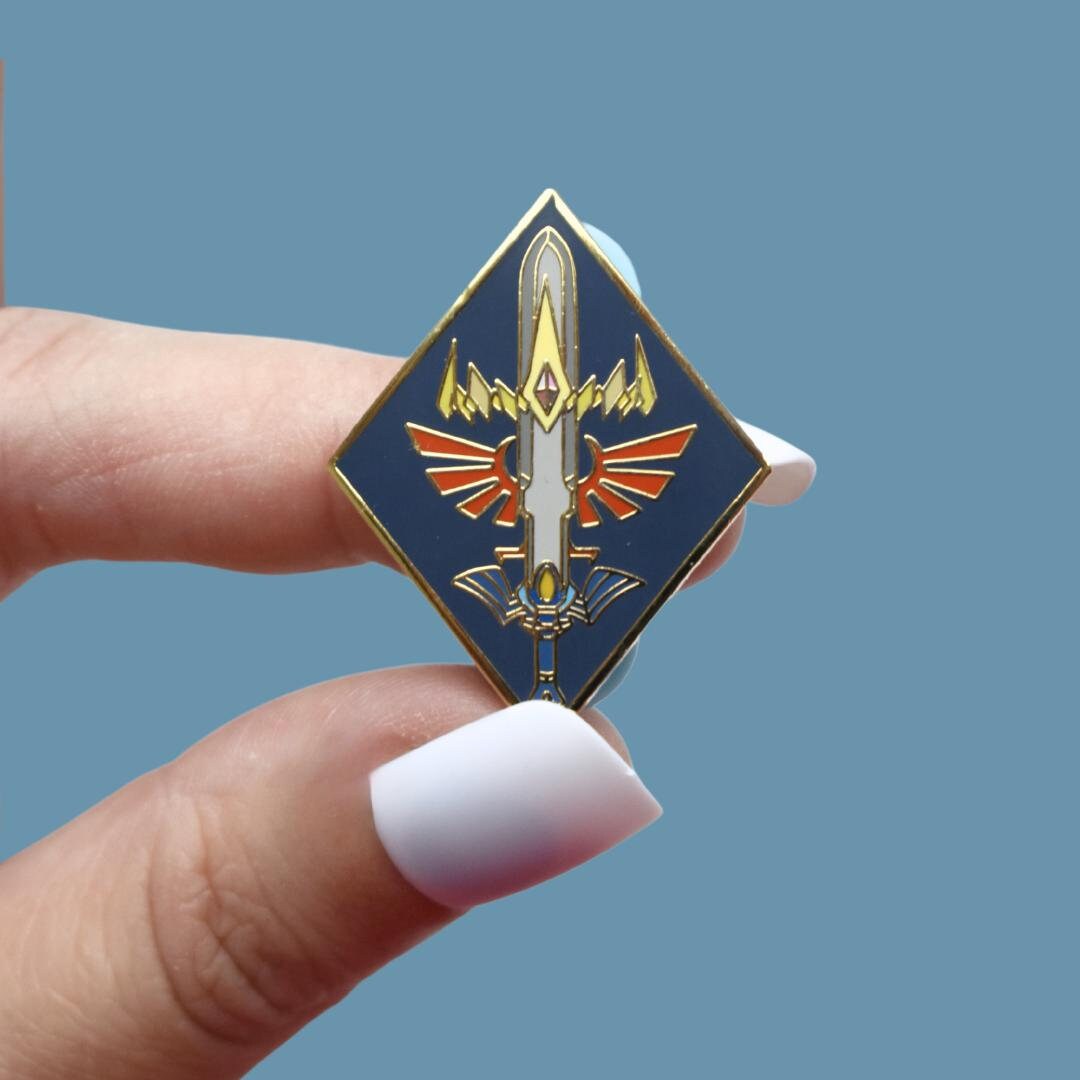 Legendary Kingdom Enamel Pin: Gold Plated Fantasy Shield - Etsy