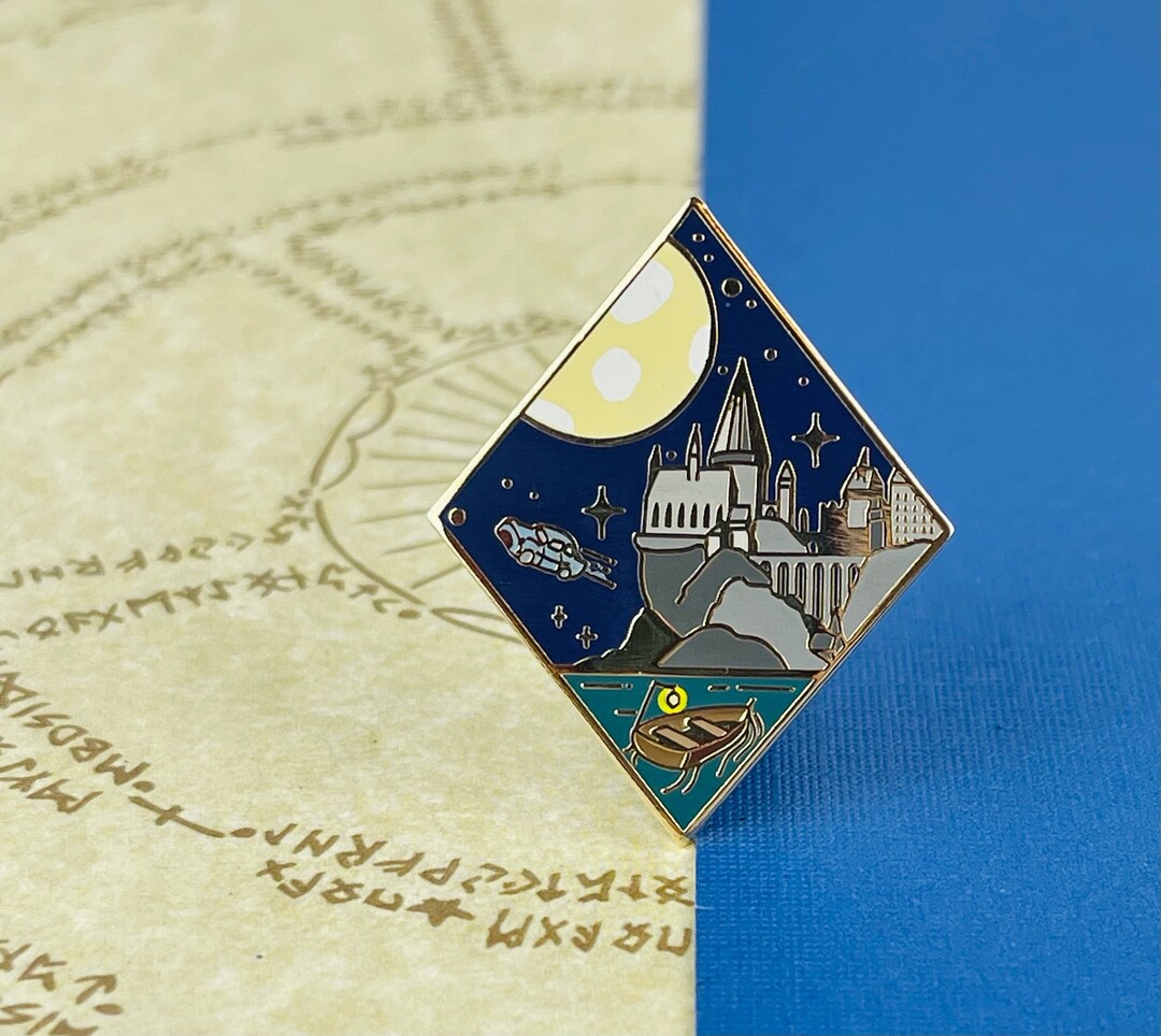 Wizard School Enamel Pin Fantasy, Fan Art, Magic, Witches, Castle ...