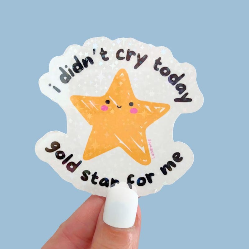 You Tried Star Sticker - Etsy