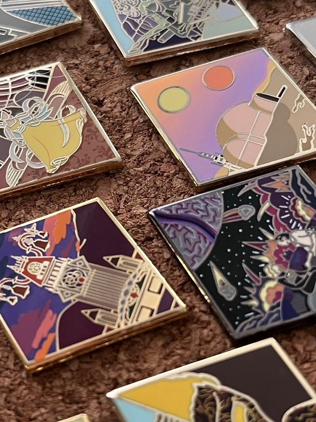 Desert Planet Enamel Pin Sci-fi Space Sunset Lapel Pin - Etsy