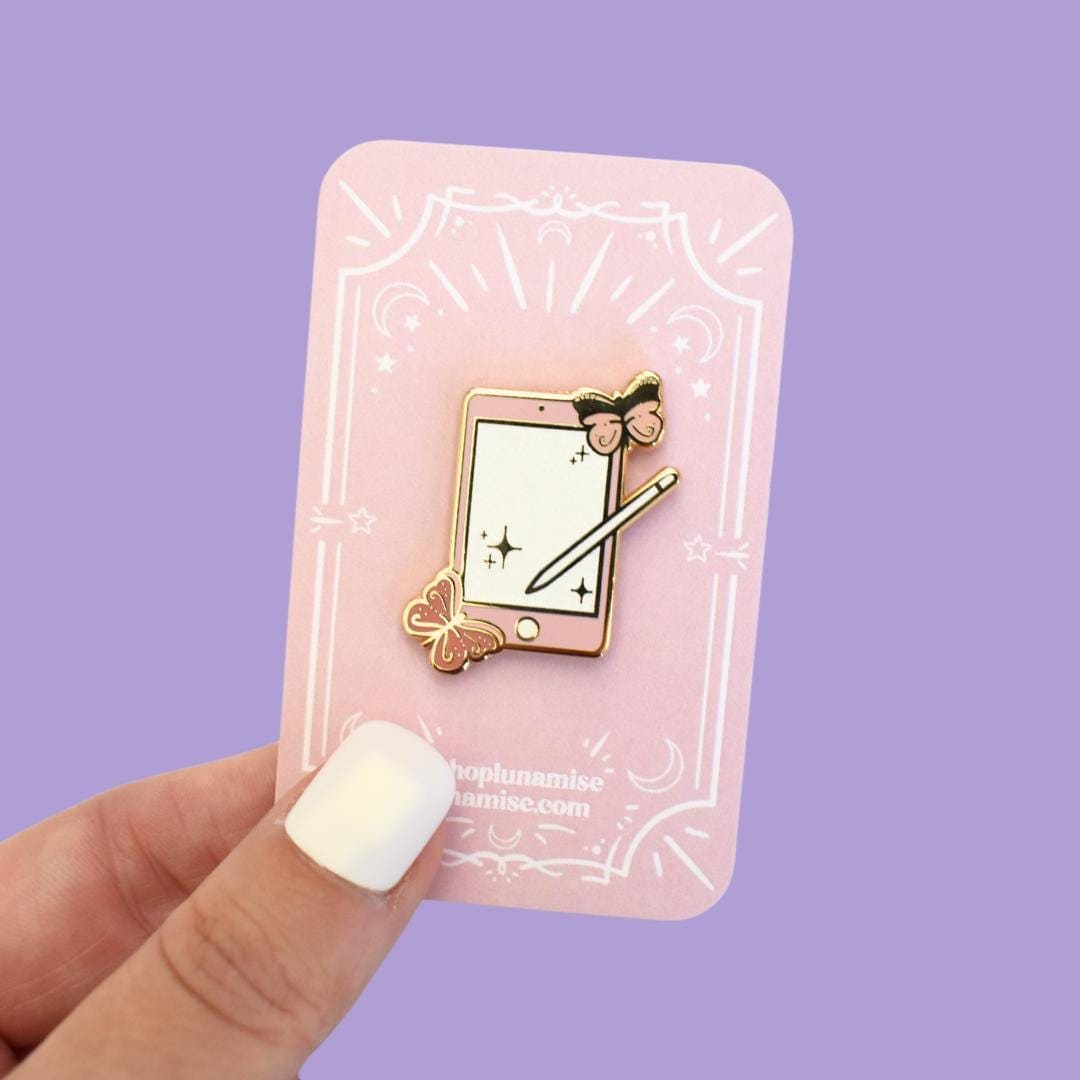 Tablet Enamel Pin | Procreate, Illustrator, Artist, Sketch, Digital Art ...