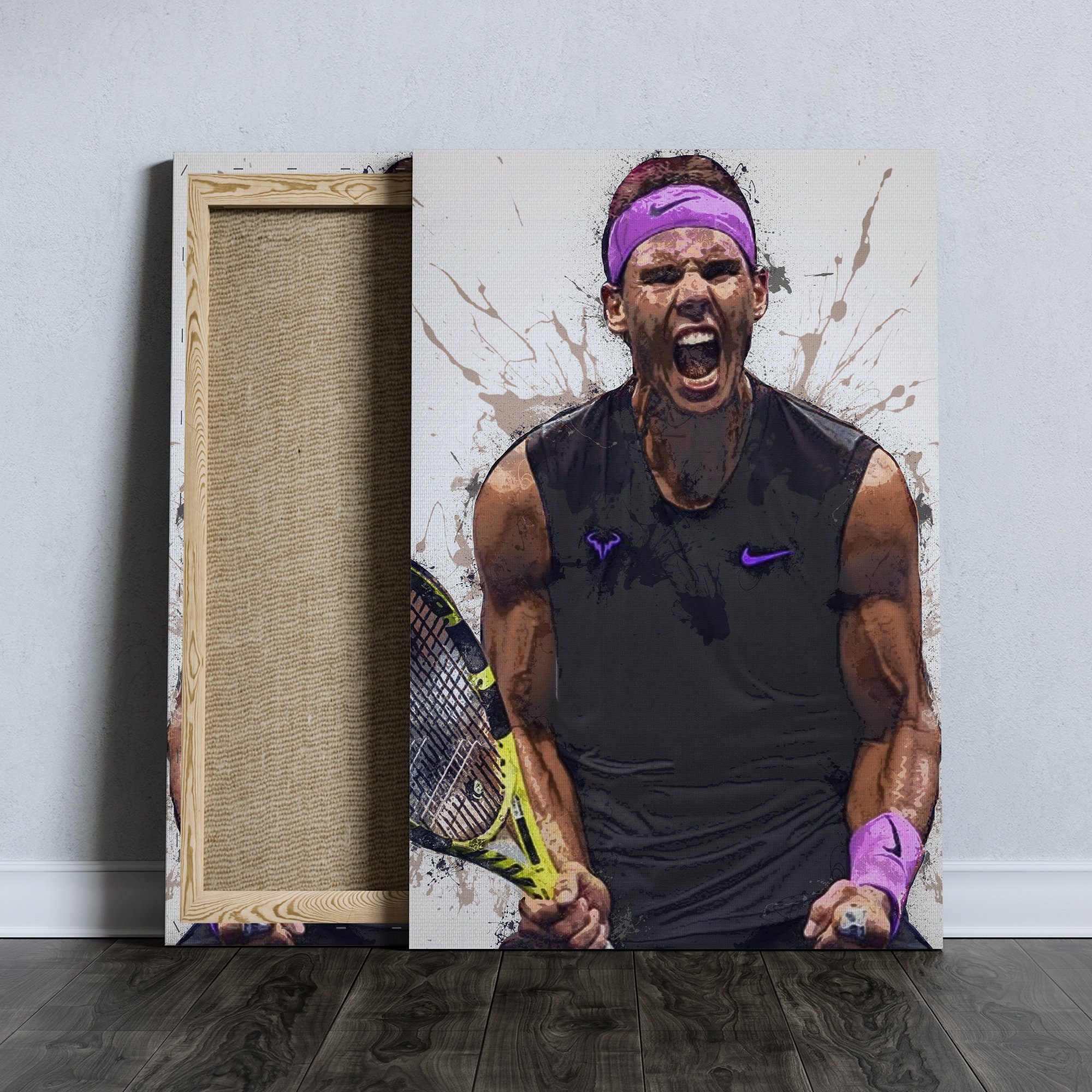 Rafael Nadal Poster, Rafa, Canvas, Banner,tennis Fan, Tennis, Kids Wall ...