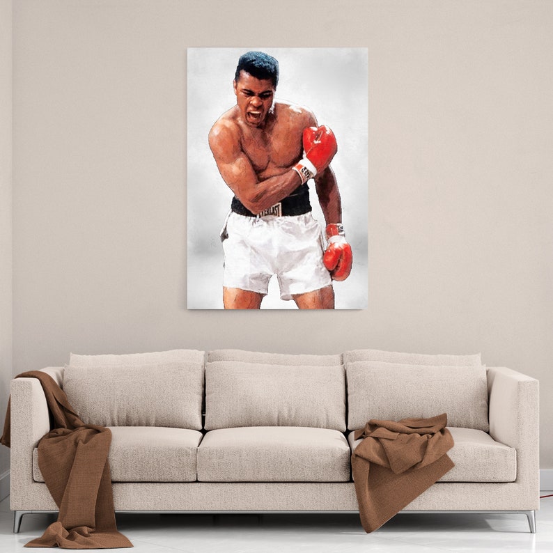 Muhammad Ali ,poster ,boxing ,professional Boxer , Wall Art , Canvas ...