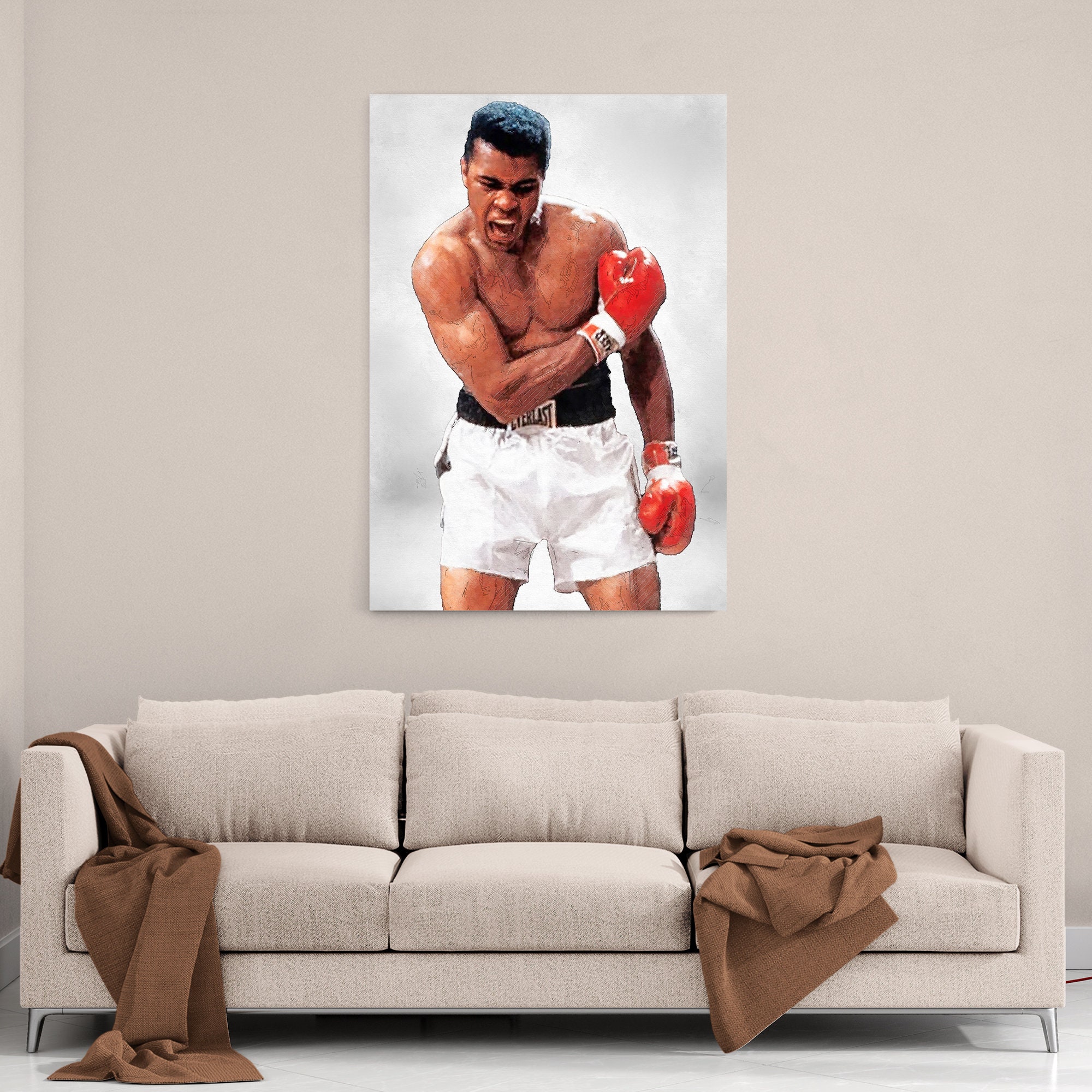 Muhammad Ali ,poster ,boxing ,professional Boxer , Wall Art , Canvas ...